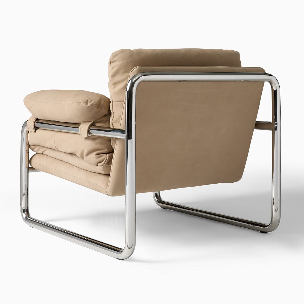 Desmond Leather Armchair Luxurious Inviting Seating West Elm UK